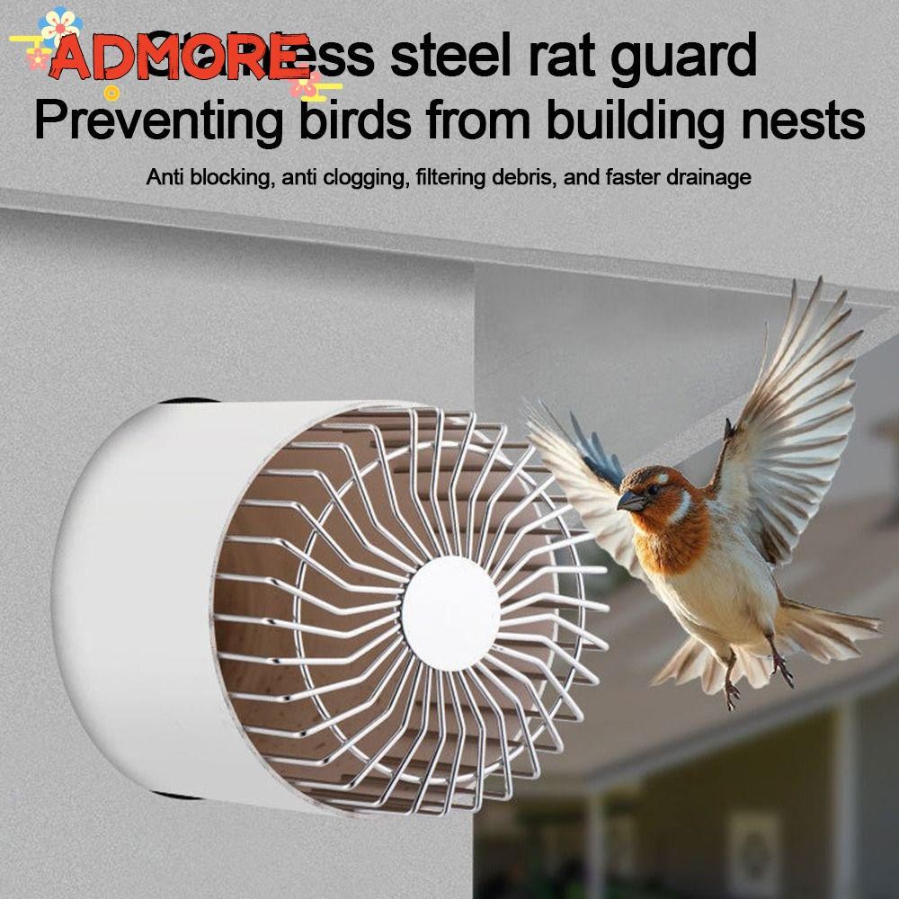 ADMORE Roof Floor Drain, Stainless Steel Leaf Debris Trap Gutter Guard ...