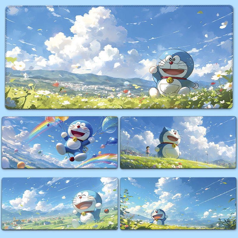 Doraemon Mouse Pad Large Size Student Cartoon Cute Computer Desktop Pad ...