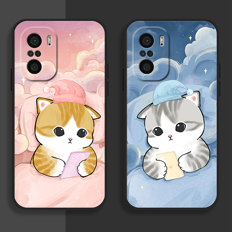 couple cats Casing for xiaomi poco f3/gt,f4,f5/pro,m5,m4/pro,m3,m2,x3 ...