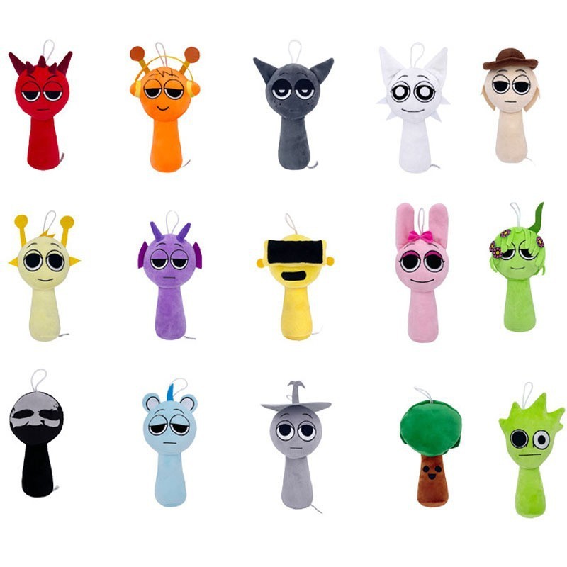 Sprunki Plush Rhythm Box Doll Big Eyes Sun Plush Toy | Shopee Malaysia