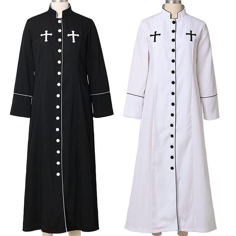 Medieval Priest Costume Catholic Church Religious Roman Retro Pope ...