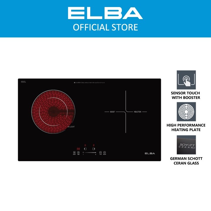 ELBA Built-in Combi Induction Ceramic Cooker EICH-K7072ST(BK) / EICH ...