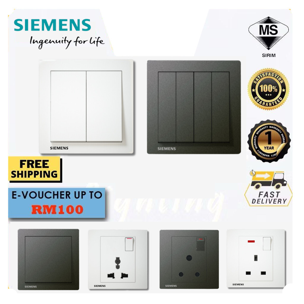 🔥HOT🔥 SIEMENS DELTA® Relfa SERIES SWITCHES & SOCKET OUTLET SIRIM ...