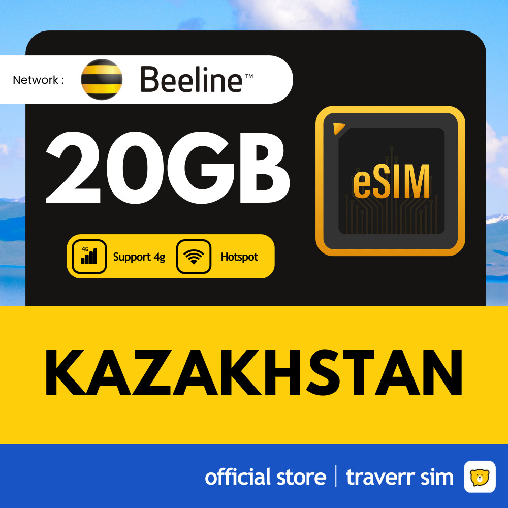 【Kazakhstan eSIM】【🔥4G】【Beeline】哈萨克斯坦 Travel eSIM | Shopee Malaysia