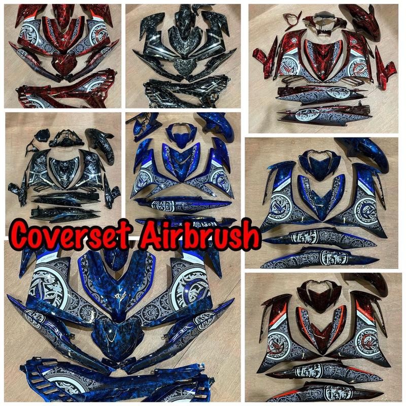 KBR Coverset AirBrush Batik Tanam Y15 Y16 LC135 V4 V5 V6 V7 V8 Batik ...