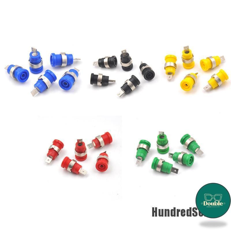 DG 5Pcs 4mm Banana Plugs Female Jack Socket Plug Wire Connector 5 ...