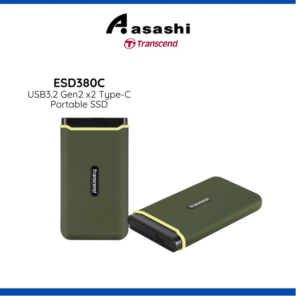 Transcend ESD380C 1TB/2TB/4TB USB3.2 Gen2 x2 Type-C Portable SSD ...