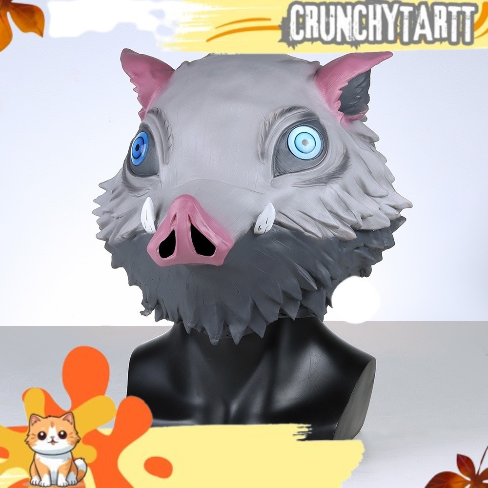Viral NEW TOL-52 mask kimetsu no yaiba inosuke pig mask latex rubber ...