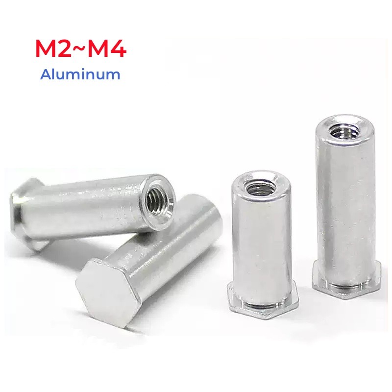 Aluminum PEM Hexagon Head Blind Hole Pressure Riveting Column M2 M3 M4 ...
