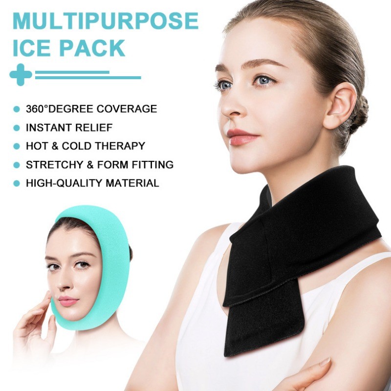 Neck Ice Pack Wrap, Cooling Neck Wrap Cervical Ice Pack for Pain Relief ...