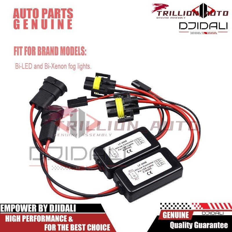 1 Pair H8 H11 High Low Beam Controller Wiring For Bi-led Fog Light Lens ...
