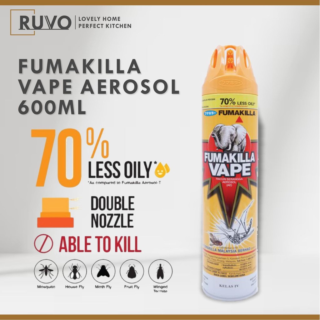 FUMAKILLA Vape Aerosol 600ml | Shopee Malaysia
