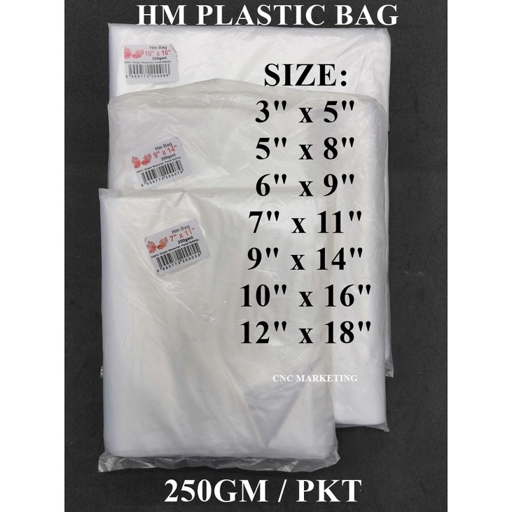 Ready Stock HDPE Plastic Plastik Hot Bag Tabao Food Safe HM Bag HOT BAG ...