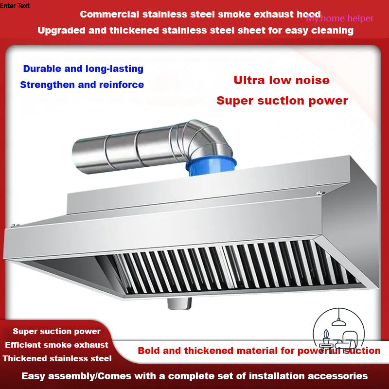 🔥Ready Stock🔥Exhaust Hood Commercial Stainless steel range hood kitchen ...