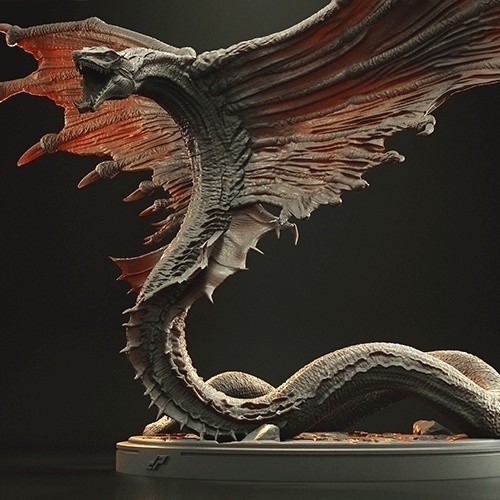 Hot sale [Exclusive] Battle Snake gk White Model 3d Printing Universe ...