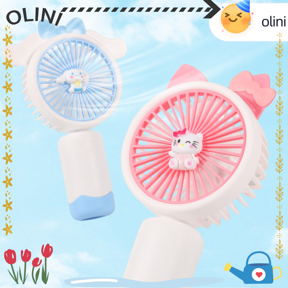 OLINI Mini Portable Fan, Sanrio Handheld USB Charging Fan, Cute Plastic ...