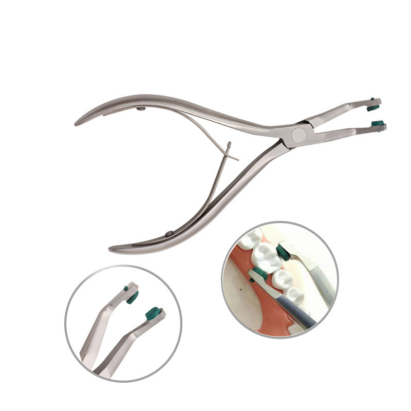 Temporary crown clamp with green silicone rubber Mung bean clamp ...