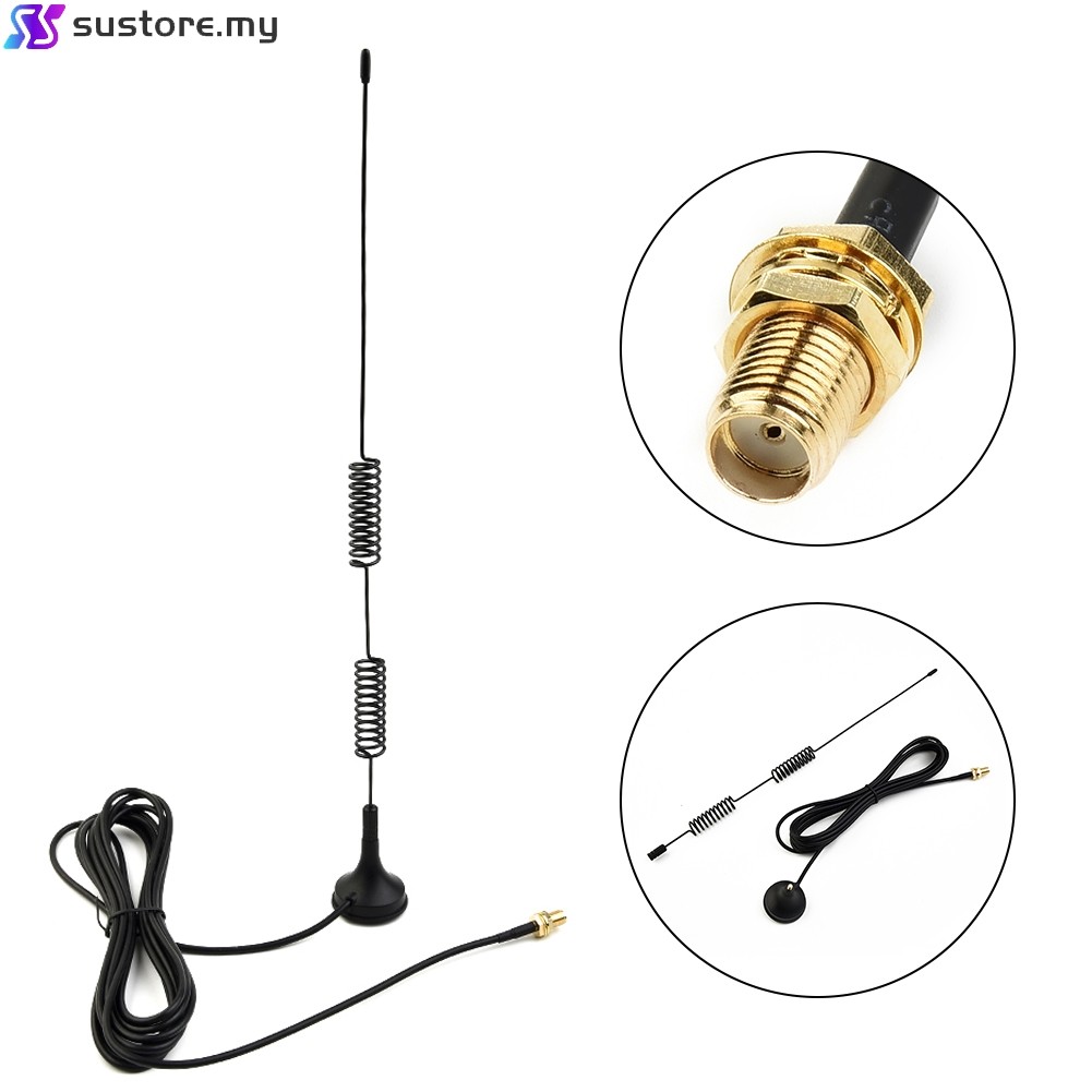 [Super]Dual Band VHF UHF 136-174MHz 400-470MHz Car Radio Antenna Magnetic Base [Ready Stock ...