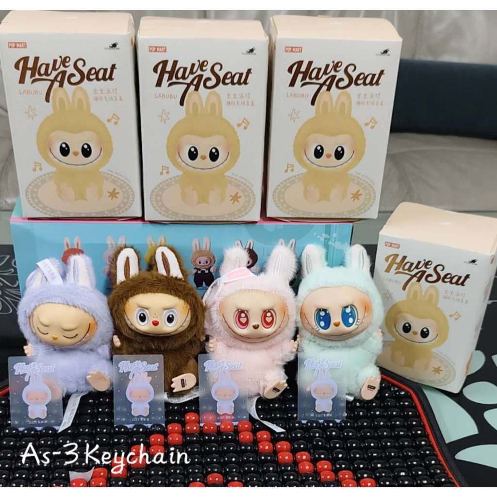POPMART LABUBU Sitting Party Series Vinyl Face Plush Macaron 2nd ...