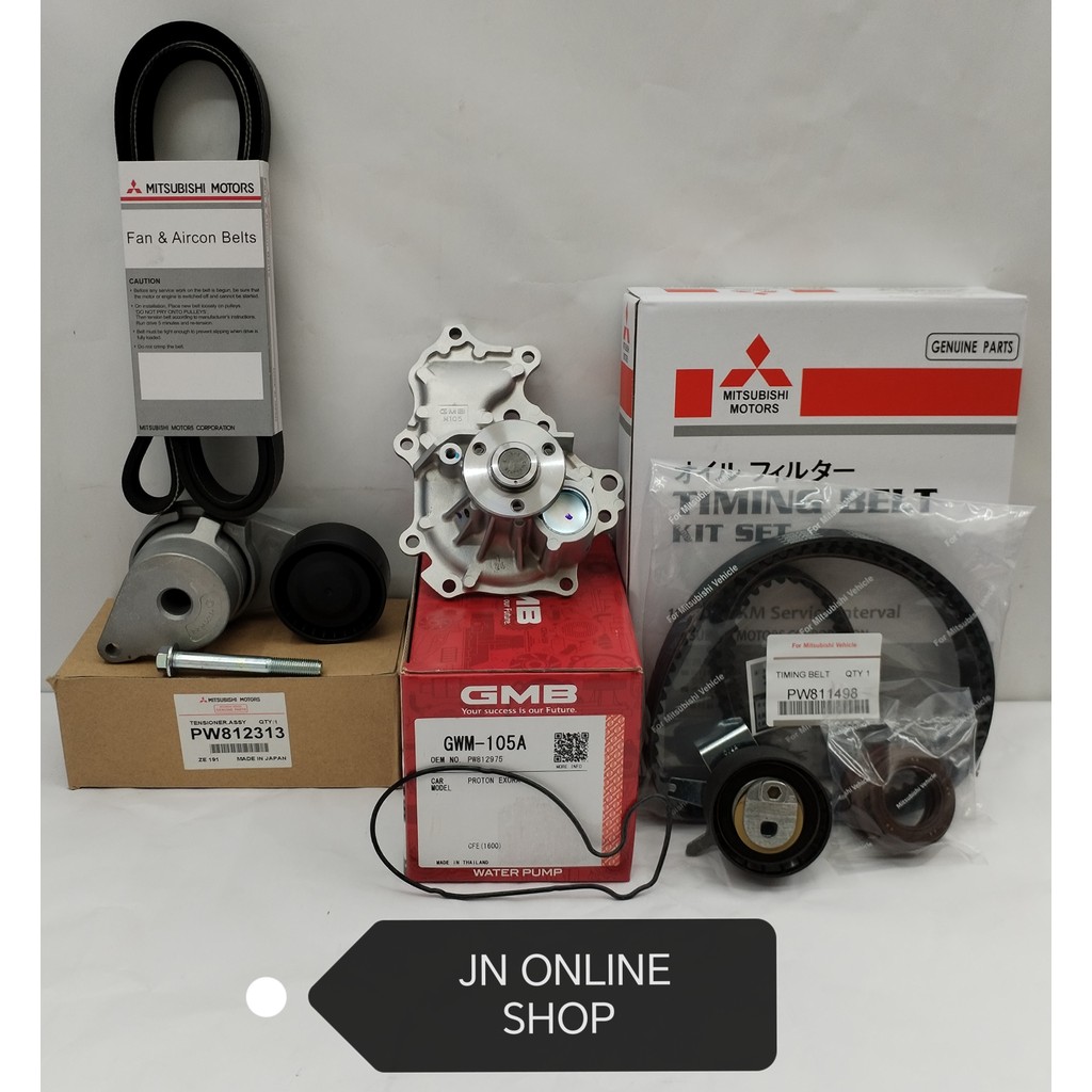 Timing Kit Set+Fan Belt+Tensioner+Water Pump for Exora Turbo Preve ...