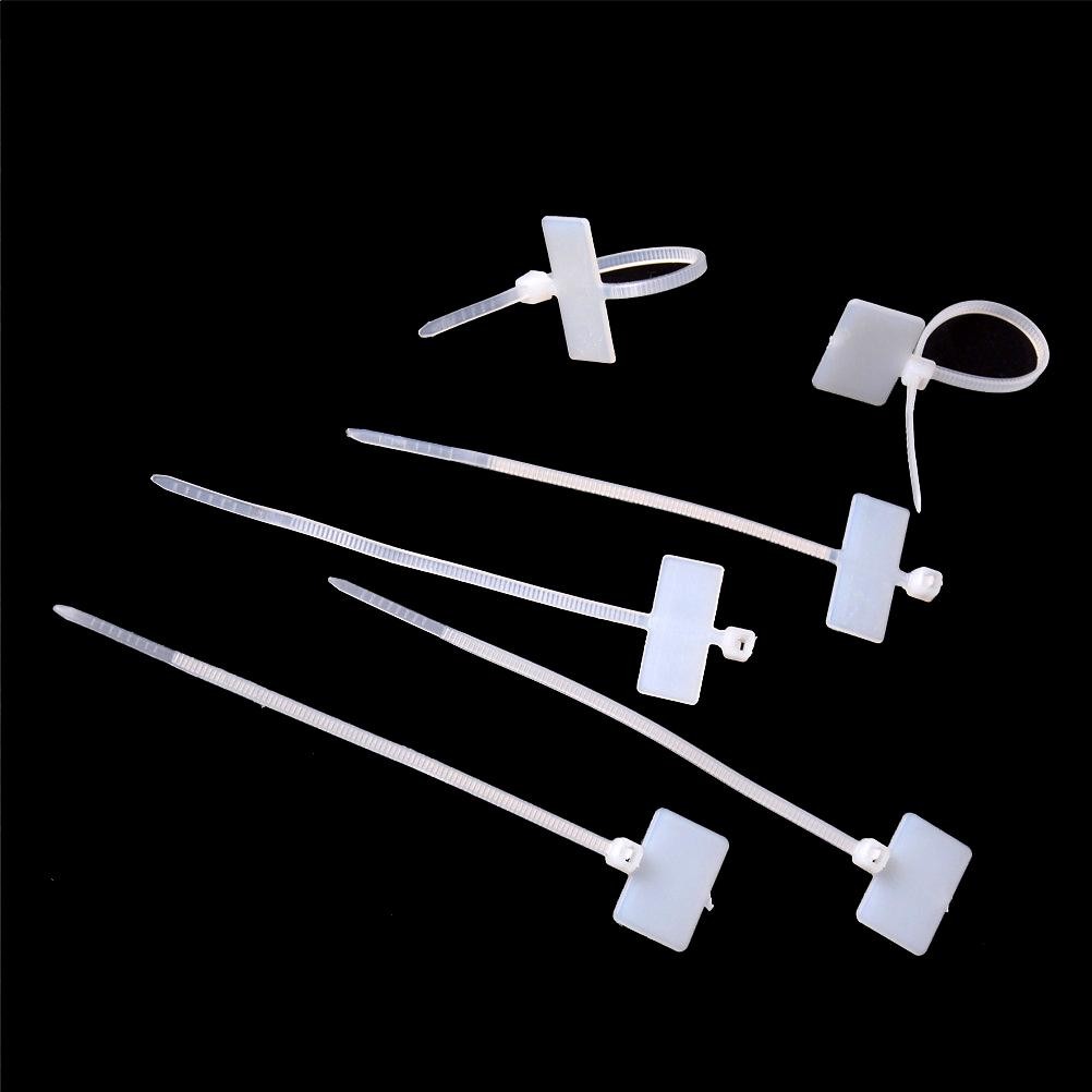 [Bli] 100Pcs RJ45 RJ12 Wire Power Cable Label Mark Tags Self-Locking ...