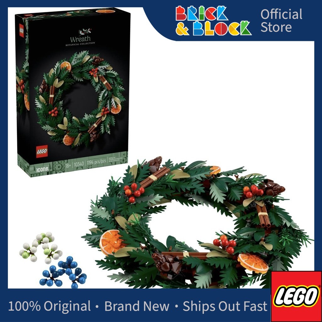 LEGO 10340 Christmas Wreath | LEGO ICONS | Shopee Malaysia