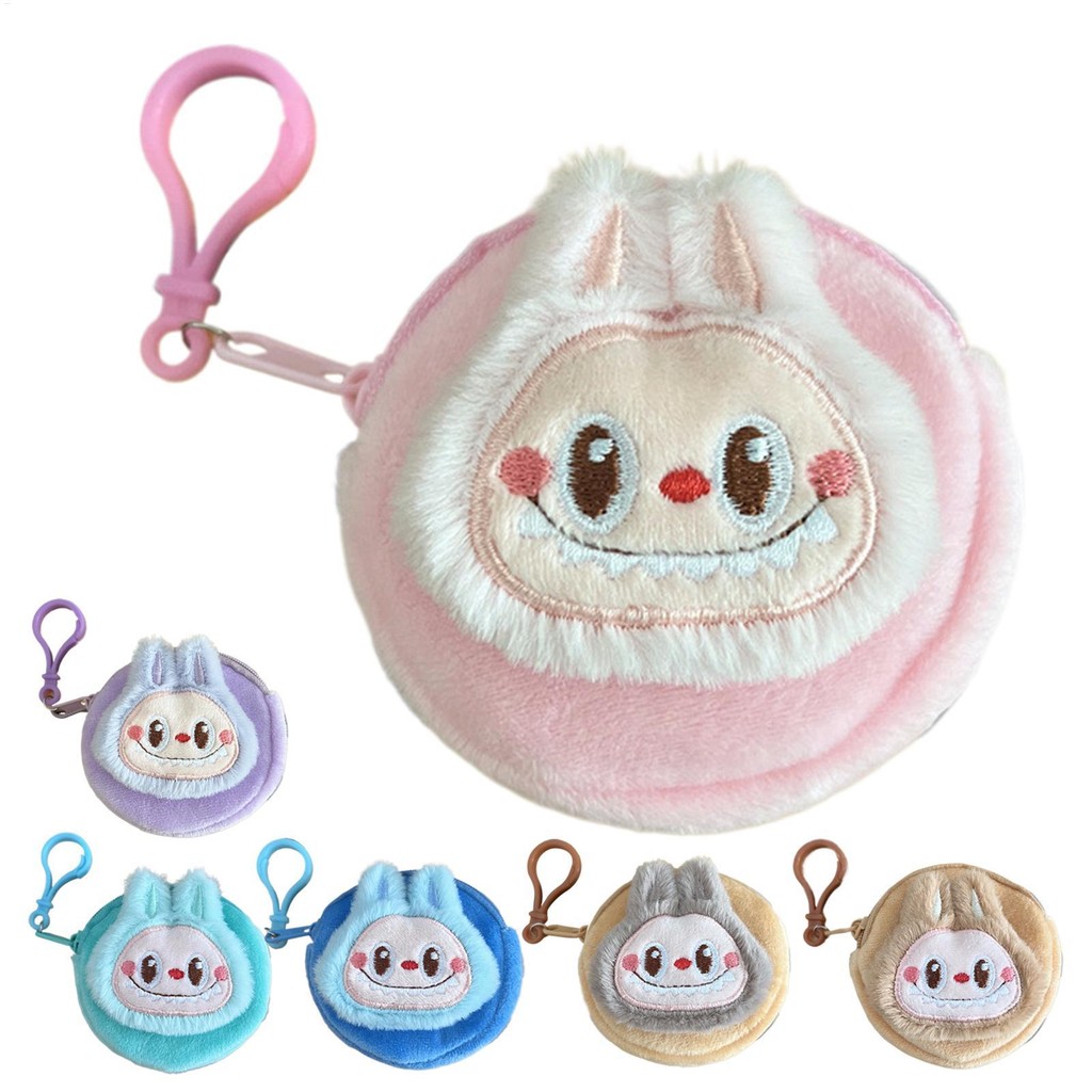Labubu Cute Rabbit Plush Coin Purse Cartoon Coin Purse Realistic Rabbit ...
