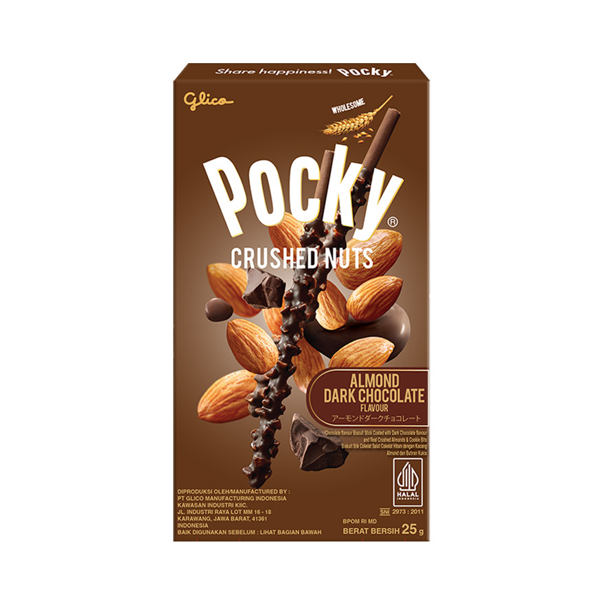 POCKY Crushed Nuts Almond Dark Chocolate Flavor 25g | Shopee Malaysia