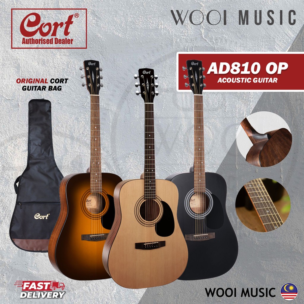 Cort AD810 OP Dreadnought Acoustic Guitar 41'' with Original Bag - Open ...