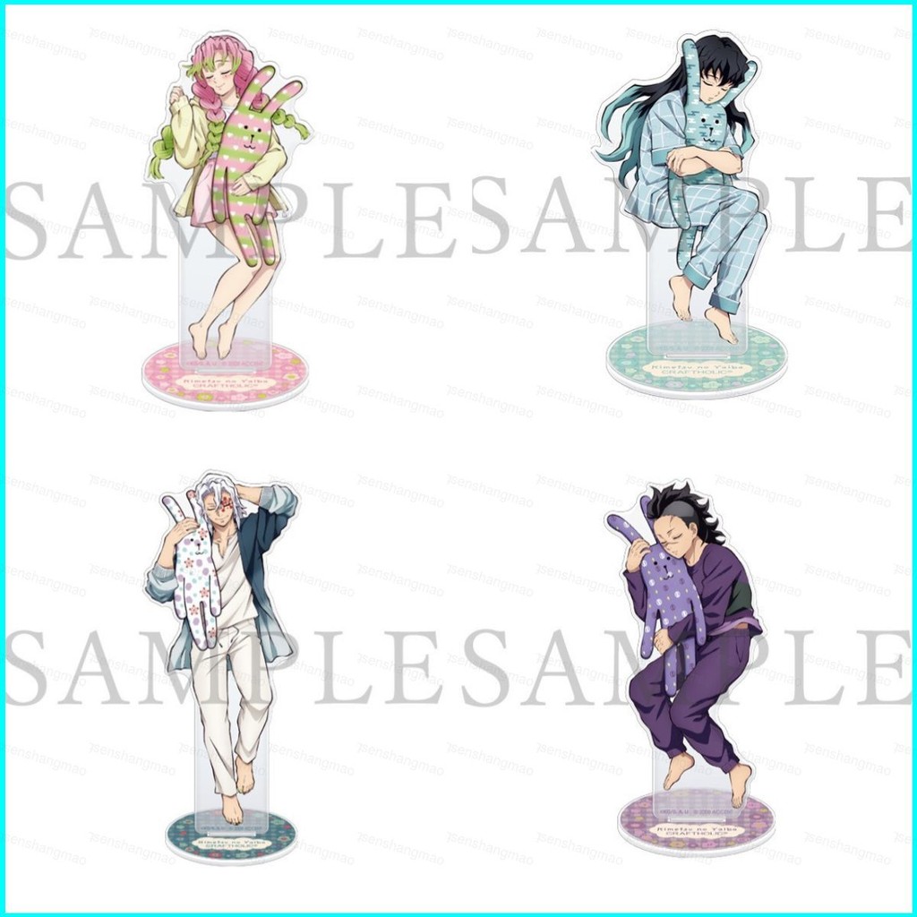 PS1 Demon Slayer Figure Model Toy Acrylic Stands Anime Plate Holder ...