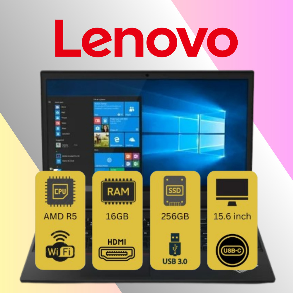 Lenovo E595 AMD Ryzen5 - 16GB - 256GB SSD - Graphic Gaming W10 - HDMI - Wifi - 15.6' Screen ...