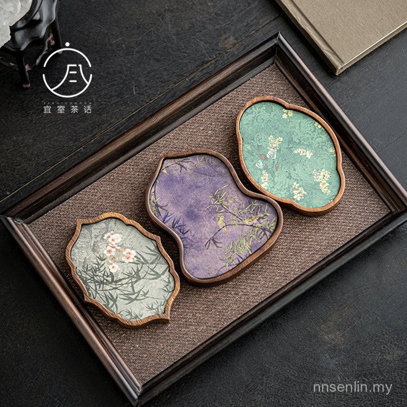 [Store Hot Sale] Pemegang Teko Brokat Kayu Walnut Labu Baharu Dulang ...