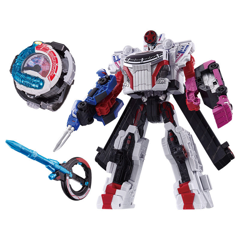 Bandai Blast Team Benben DX Robot Full Car Set Transformer Steering ...