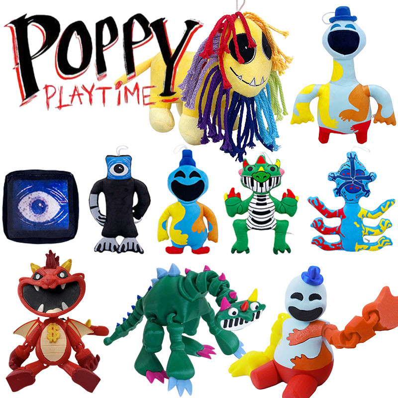 Poppy Playtime Chapter 4 Plush Toy Poppy Nightmare Critters Simon Smoke ...