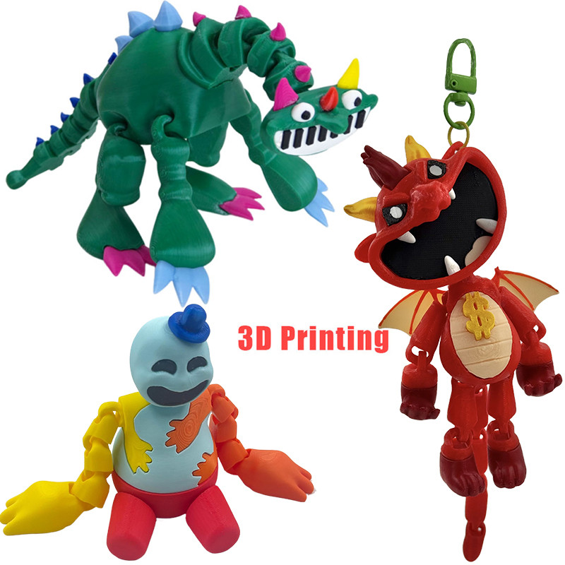 Poppy Playtime Nightmare Critters Simon Smoke Keychain 3D Printed Toy ...