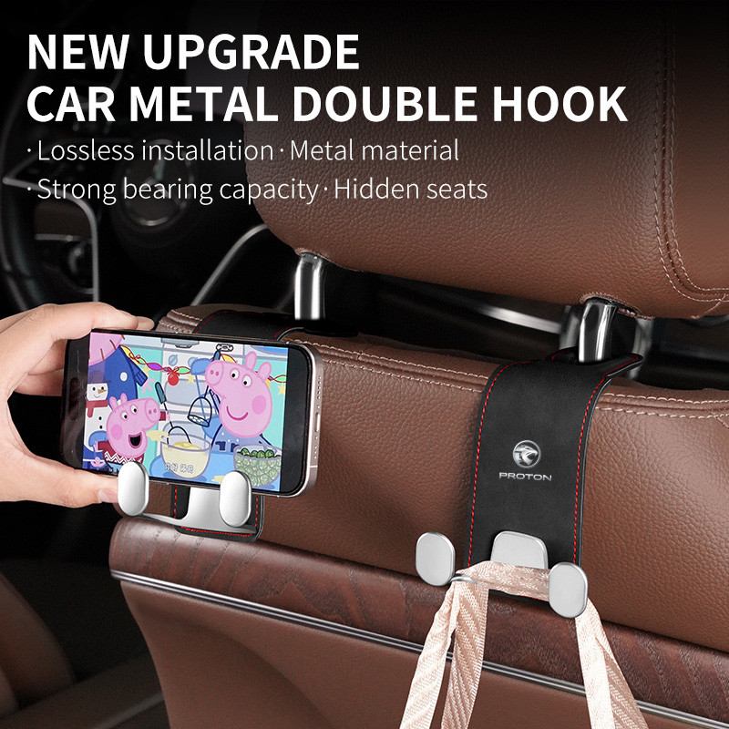 PROTON Car seat back suede double hooks Saga X50 S70 X70 Persona Saga ...