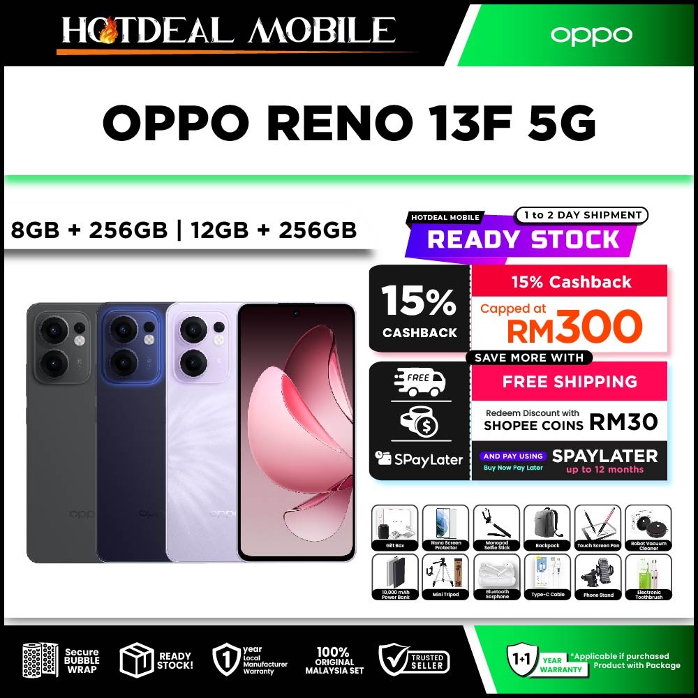 OPPO RENO 13F 5G [12GB RAM 256GB ROM] [12GB RAM 512GB ROM] - Original ...