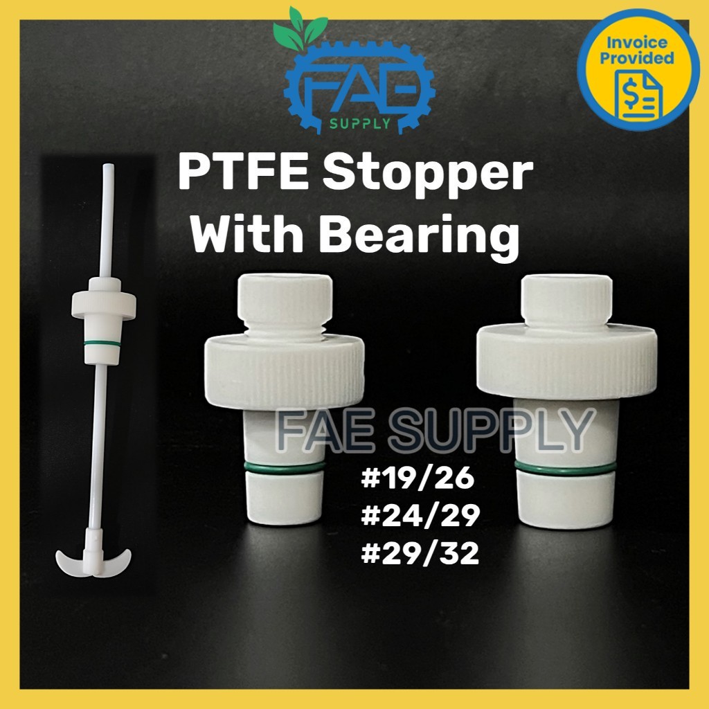 PTFE Stopper with bearing Stirrer Rod Holder size #19/26 #24/29 #29/32 ...