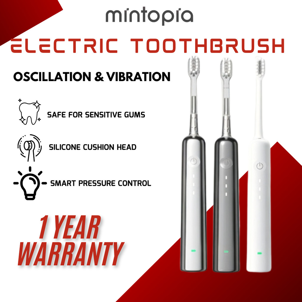 Mintopia Electric Toothbrush OsciIllating-Vibrating Gum Care Smart ...