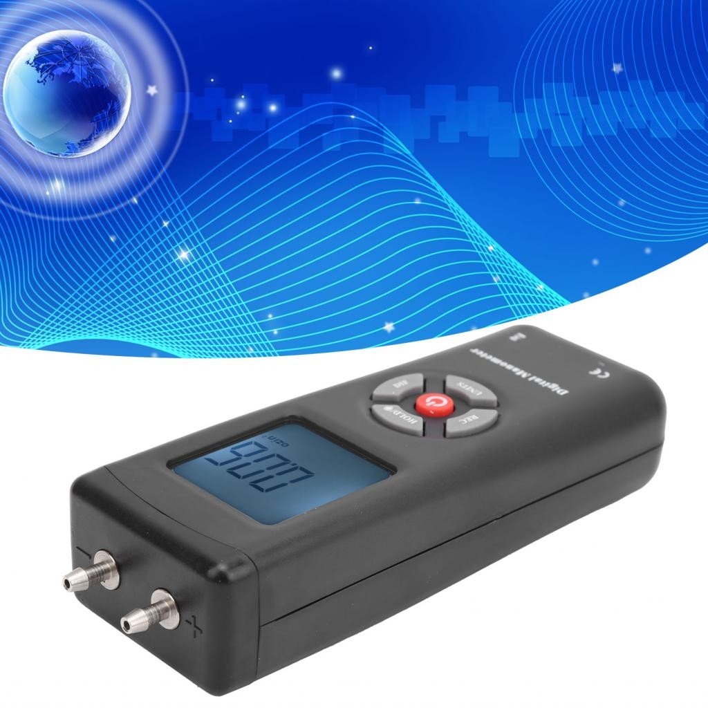 Yohooo Digital Manometer Air Pressure Tester Large Screen TL?101 +5psi ...