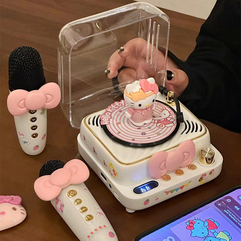 Hellokitty Record Player Bluetooth Speaker Cute KT Cat | Shopee Malaysia