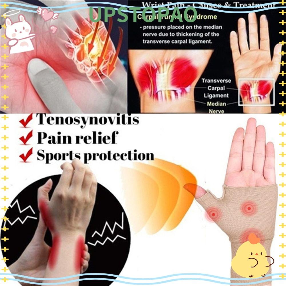 UPSTOPAO Wrist Brace Fatigue Tendonitis Wrist Pain Relief Arthritis Compression Arthritis Gloves ...