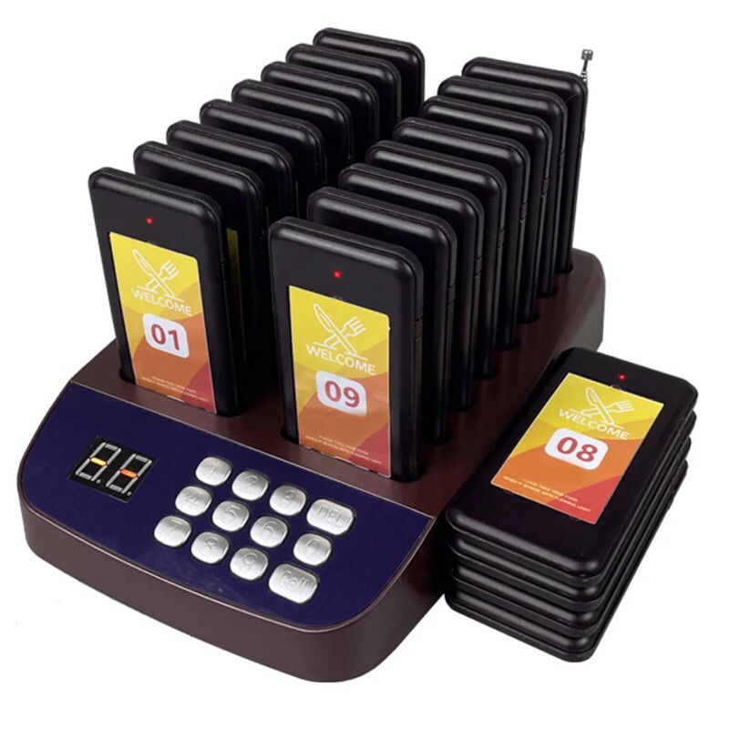 Restaurant Pager Wireless Calling System | 8 Pagers | Wireless Pager ...