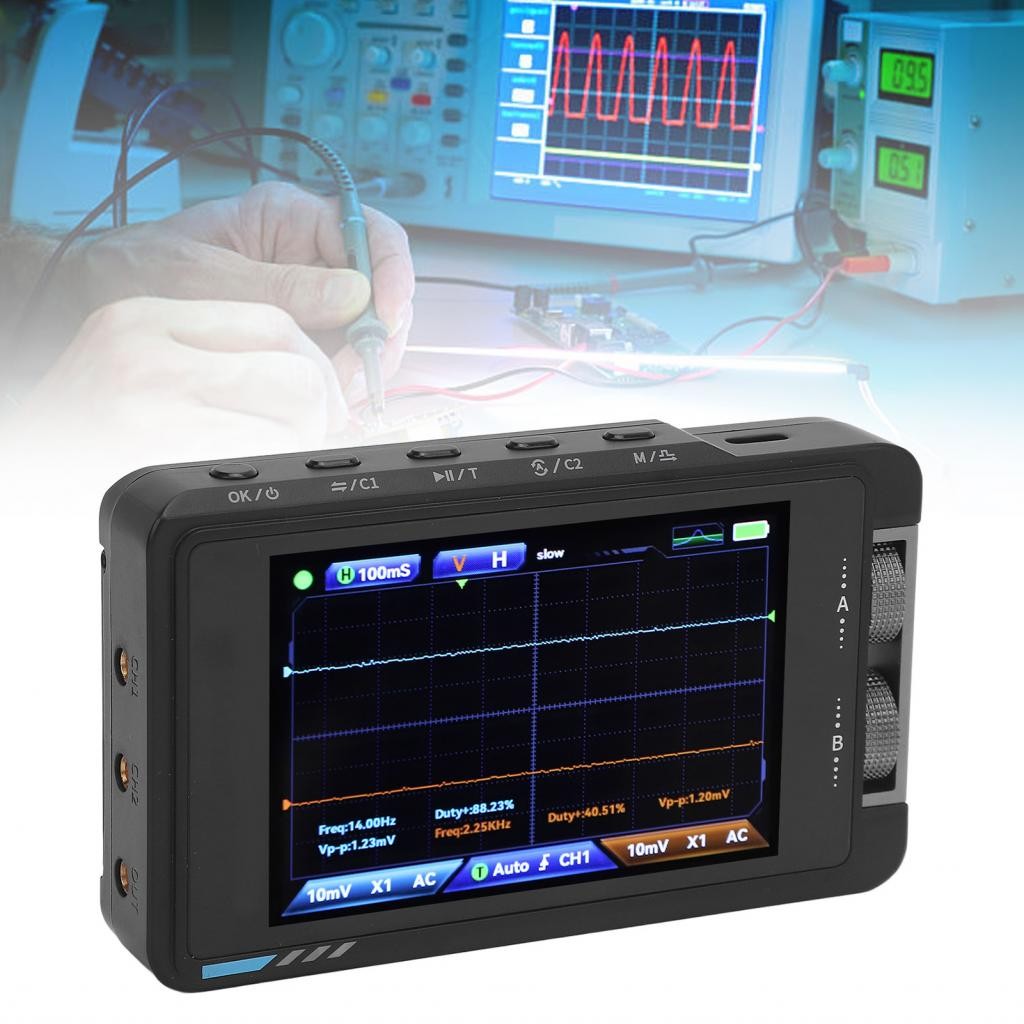 Portable Signal Generator Digital Oscilloscope 13 Waveform Outputs for ...