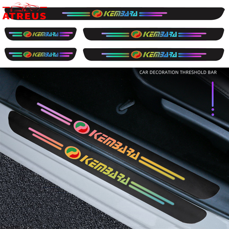Perodua Kembara Colorful Reflective Laser Car Door Sticker Protector ...