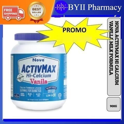 NOVA ACTIVMAX HI CALCIUM MILK POWDER VANILLA 900G | Shopee Malaysia