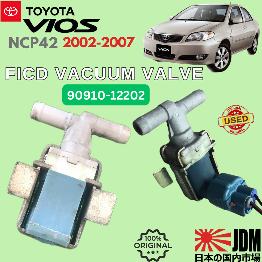 Used FICD Solenoid Vacuum Valve 90910-12202 Fit For TOYOTA Vios NCP42 ...