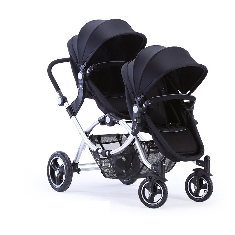 WELLBABY twin double stroller double twin baby stroller front and back ...