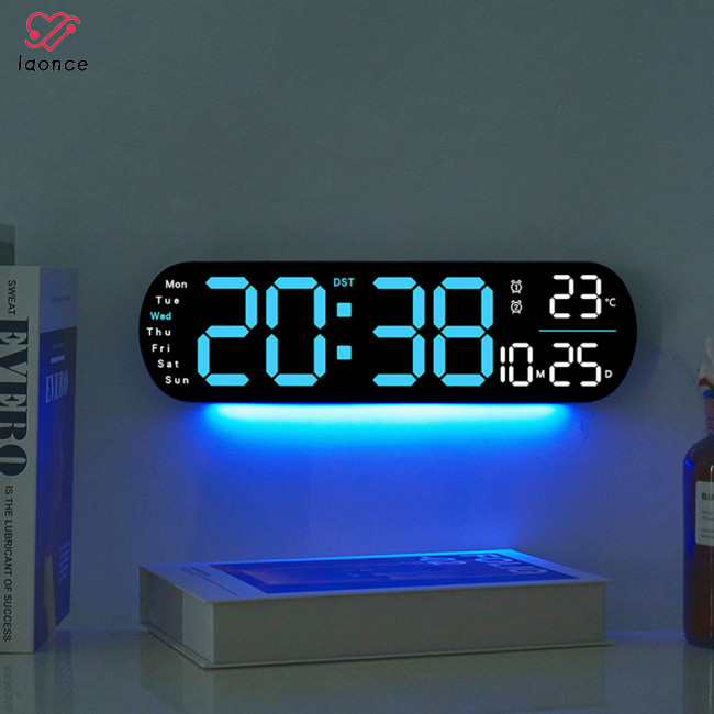 Big Sell! Digital Wall Clock With Large Display, Big Digits, 9 Colored ...
