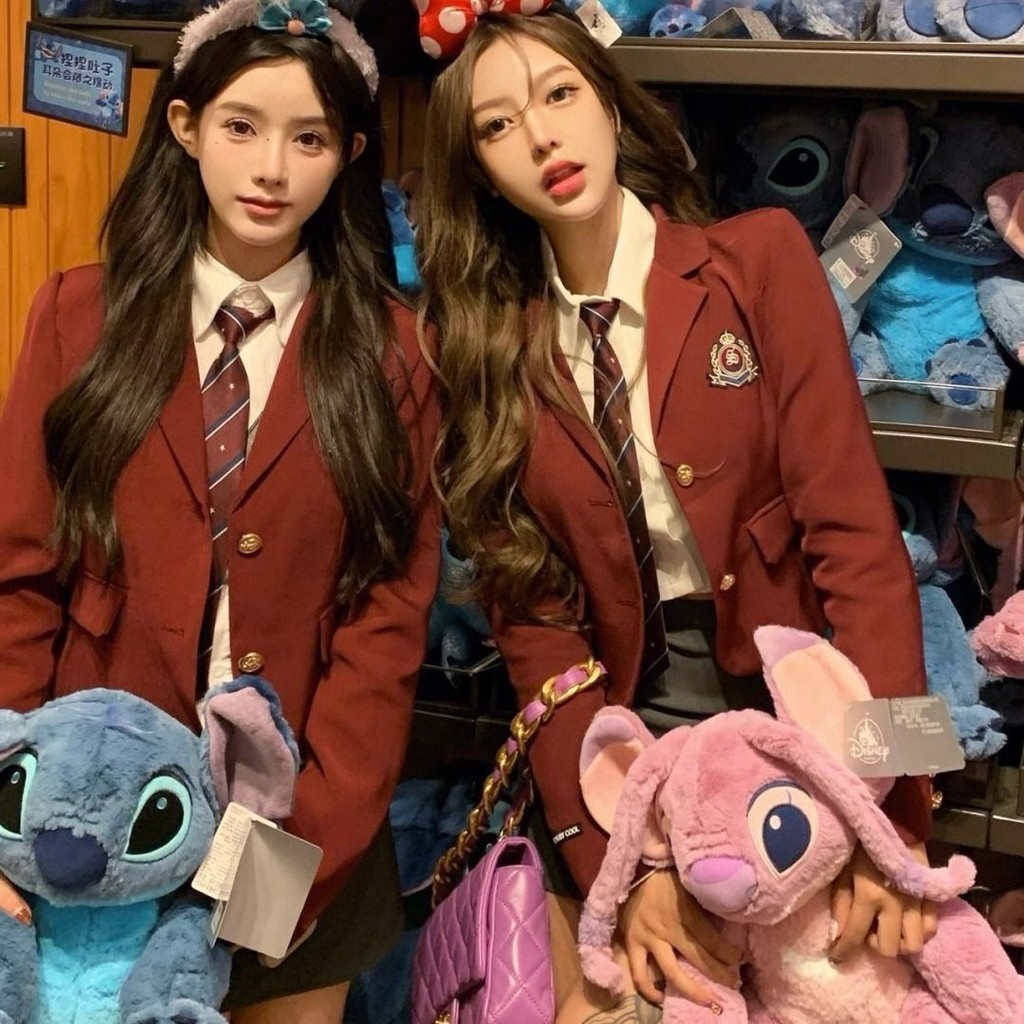 Little yoyo yoyo Korean Uniform Preppy Style Suit jk Suit Jacket Disney ...
